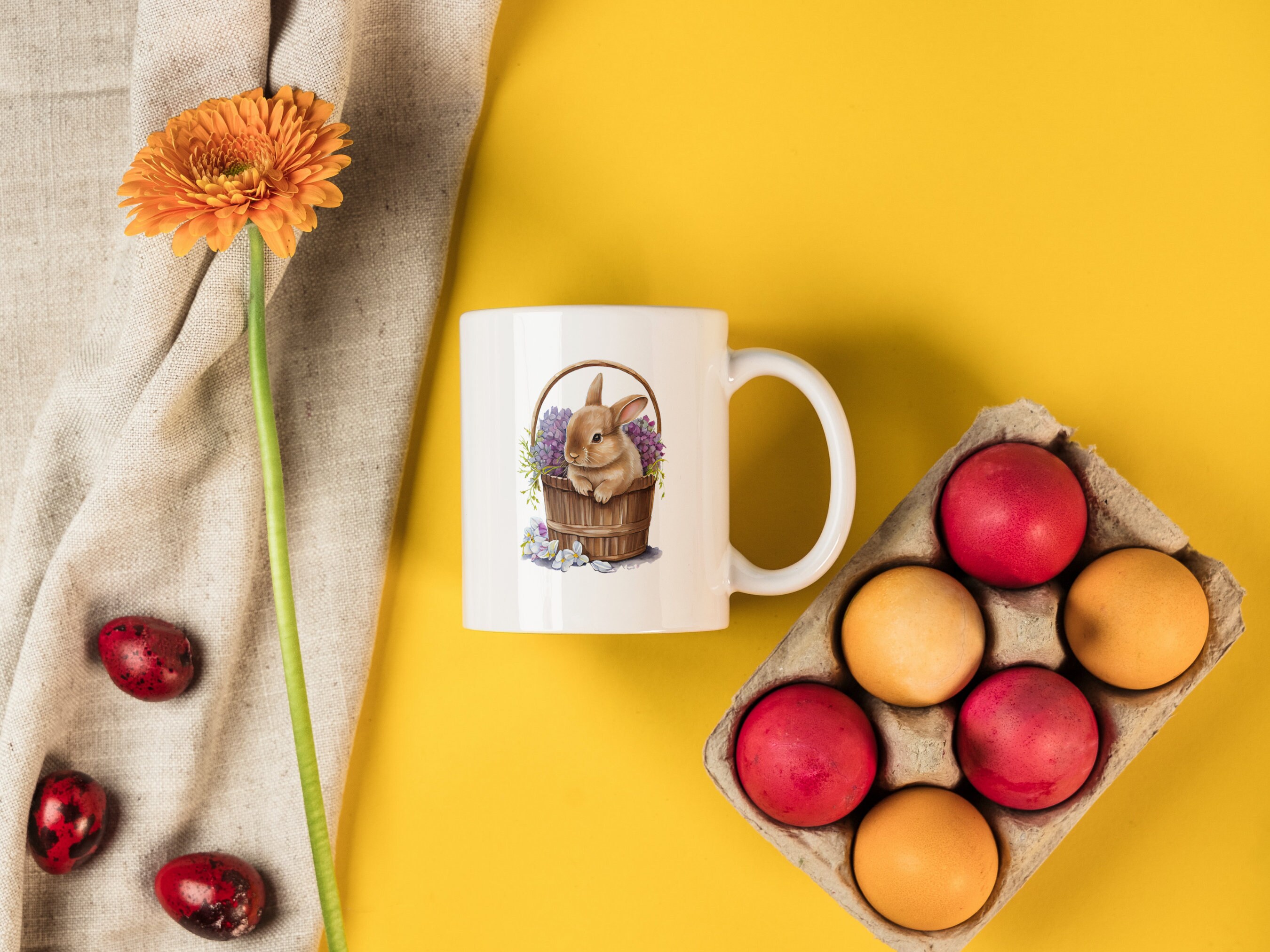 Cute Bunny Clipart Bundle - Spring Bunny Clipart - Bunny Watercolor ...