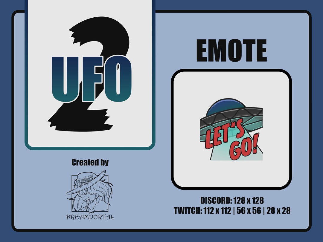 UFO 2 Twitch Emote Discord Emoji - Etsy Portugal