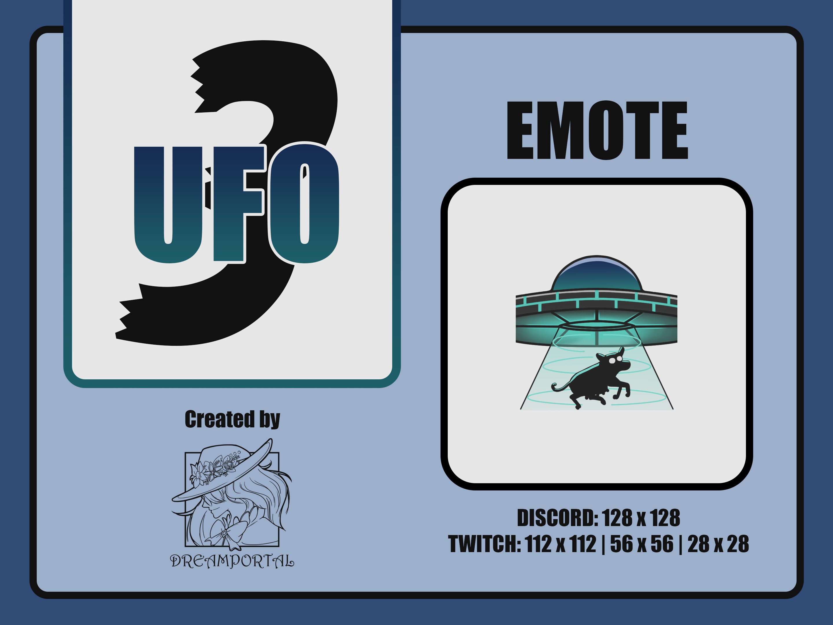 UFO 3 | Twitch Emote | Discord Emoji - Etsy