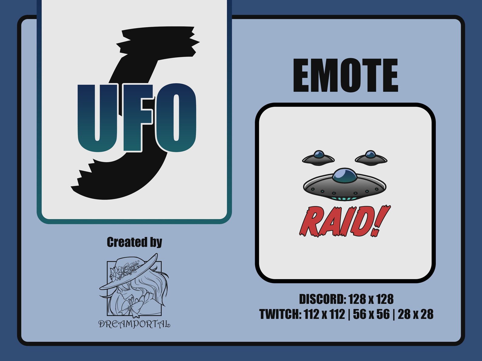 UFO 5 Twitch Emote Discord Emoji - Etsy