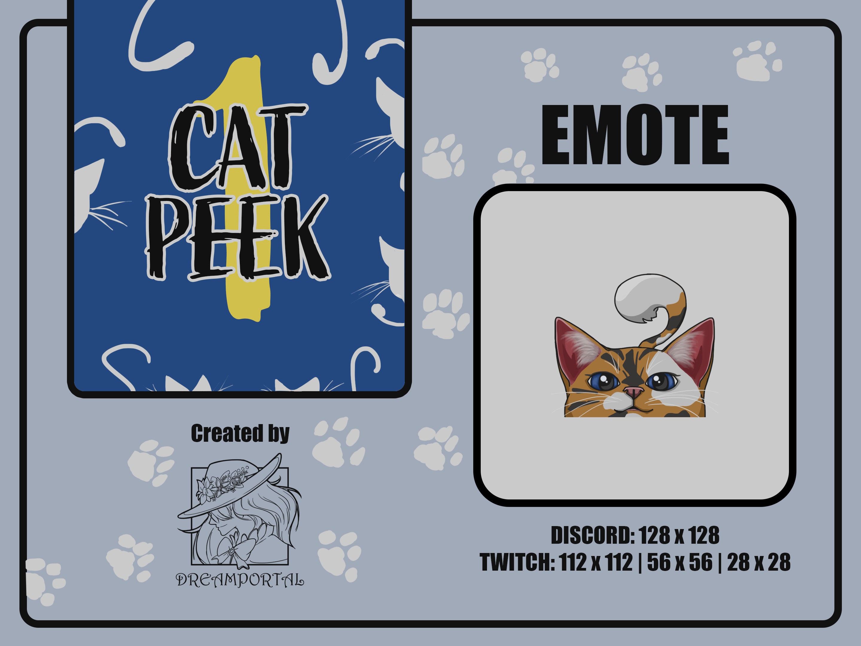 Cat Peek Twitch Emote Discord Emoji - Etsy Canada