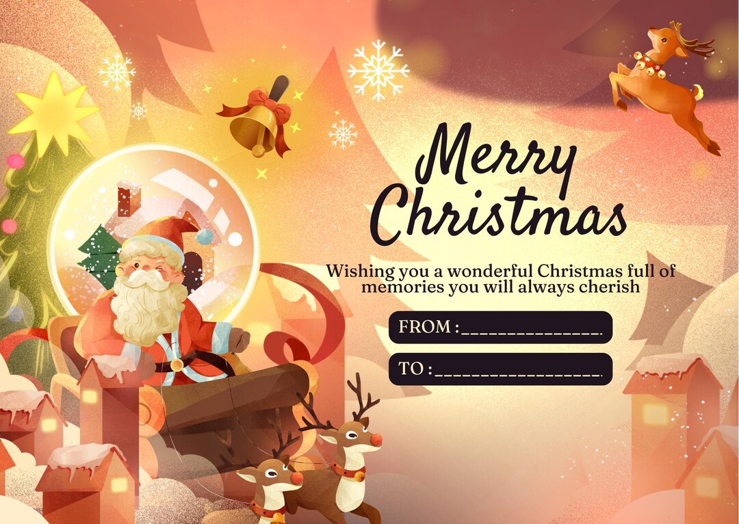 Custom Cartoon Christmas Card, Custom Cartoon Family, Custom Character ...
