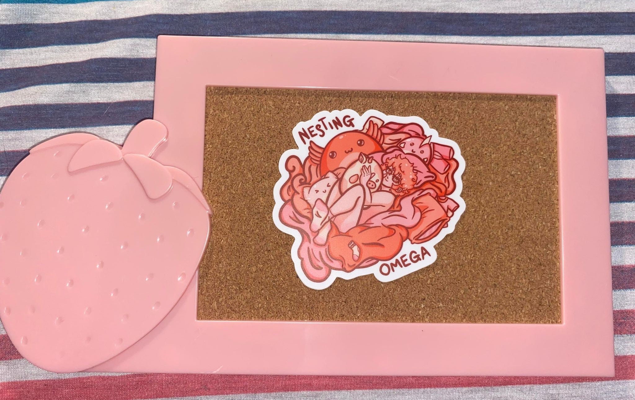 Nesting Omega Sticker - Etsy