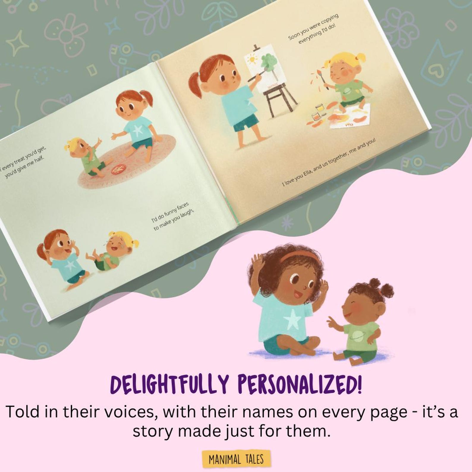 Personalized Book for 2 Sisters, Custom Storybook, Gift for Sisters ...