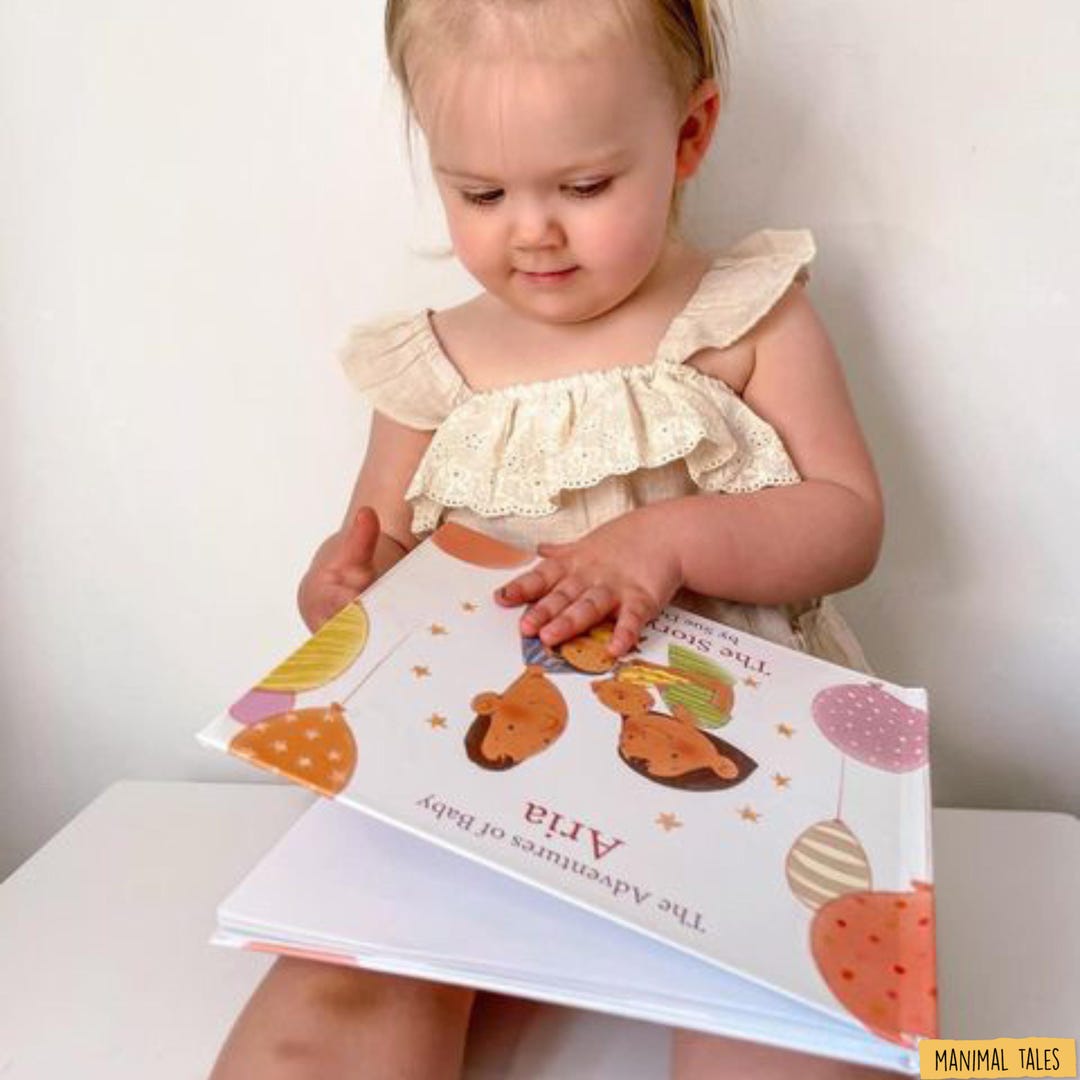 Personalized Baby Book - Your Baby's Story (sibling Version), Second ...