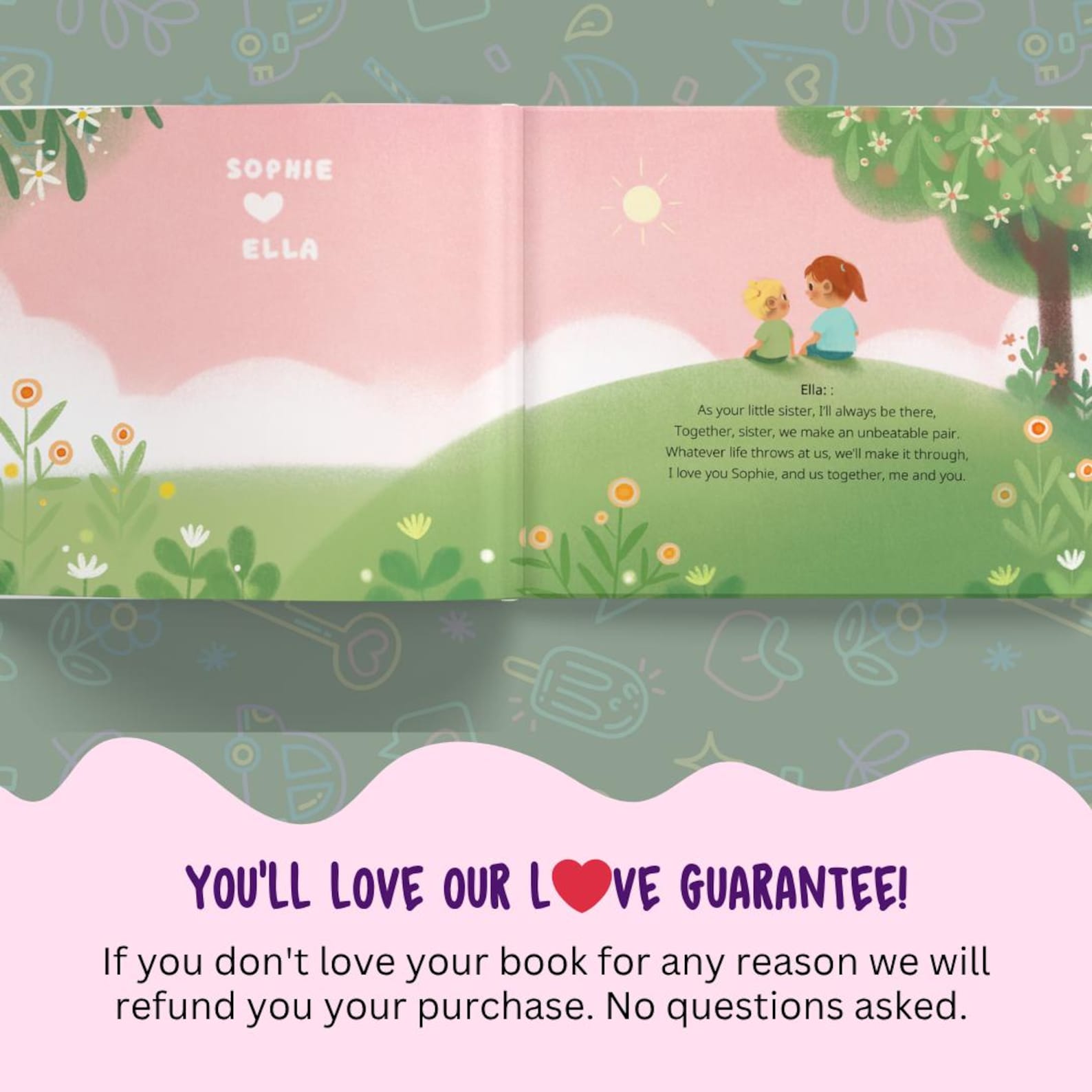 Personalized Book for 2 Sisters, Custom Storybook, Gift for Sisters ...