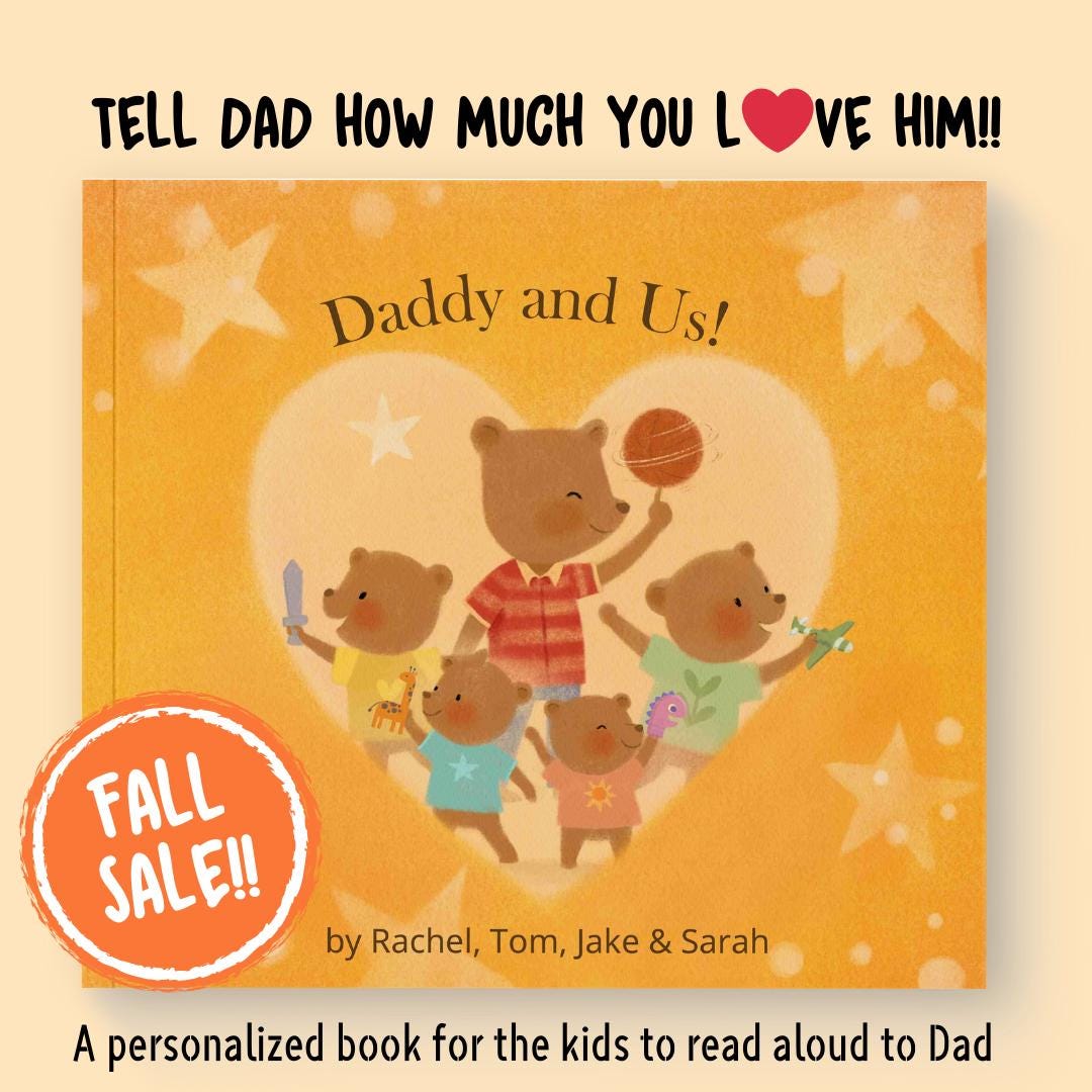 Personalized Book for Dad Daddy and Us Personalized Gift for Dad, Daddy ...