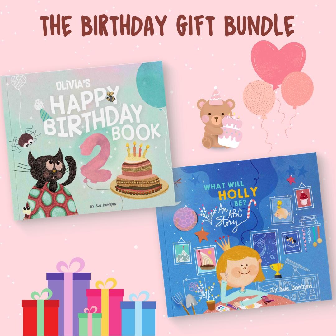 Personalized Birthday Gift Bundle: Happy Birthday + ABC What Will I Be ...