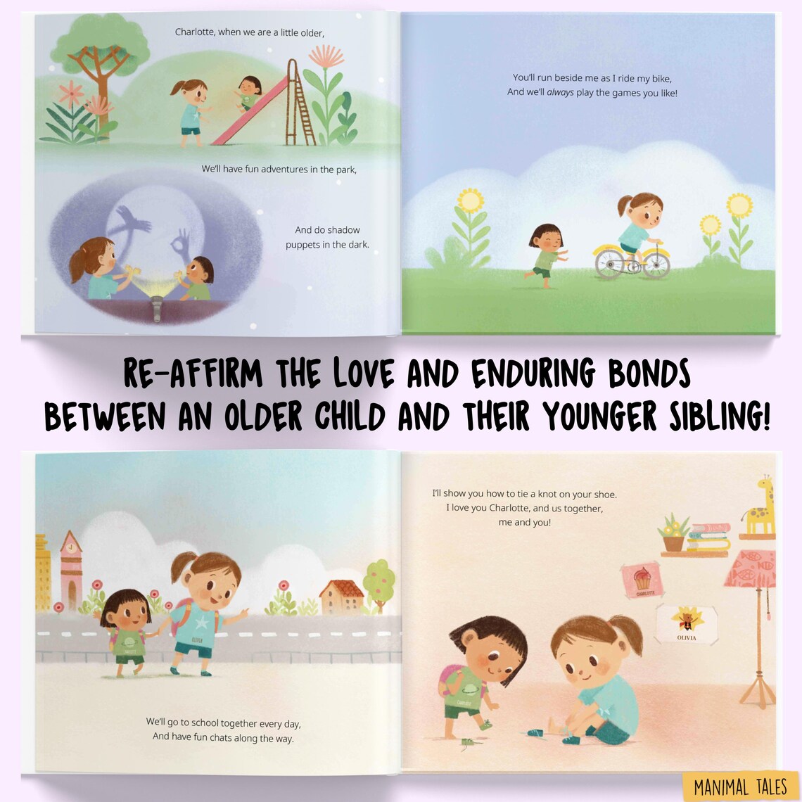 Personalized Book for Siblings- Me & My Younger Sibling, Personalized ...