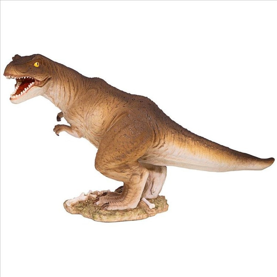 Scaled Jurassic T-rex Raptor Dinosaur Statues Tyrannosaurus Rex ...