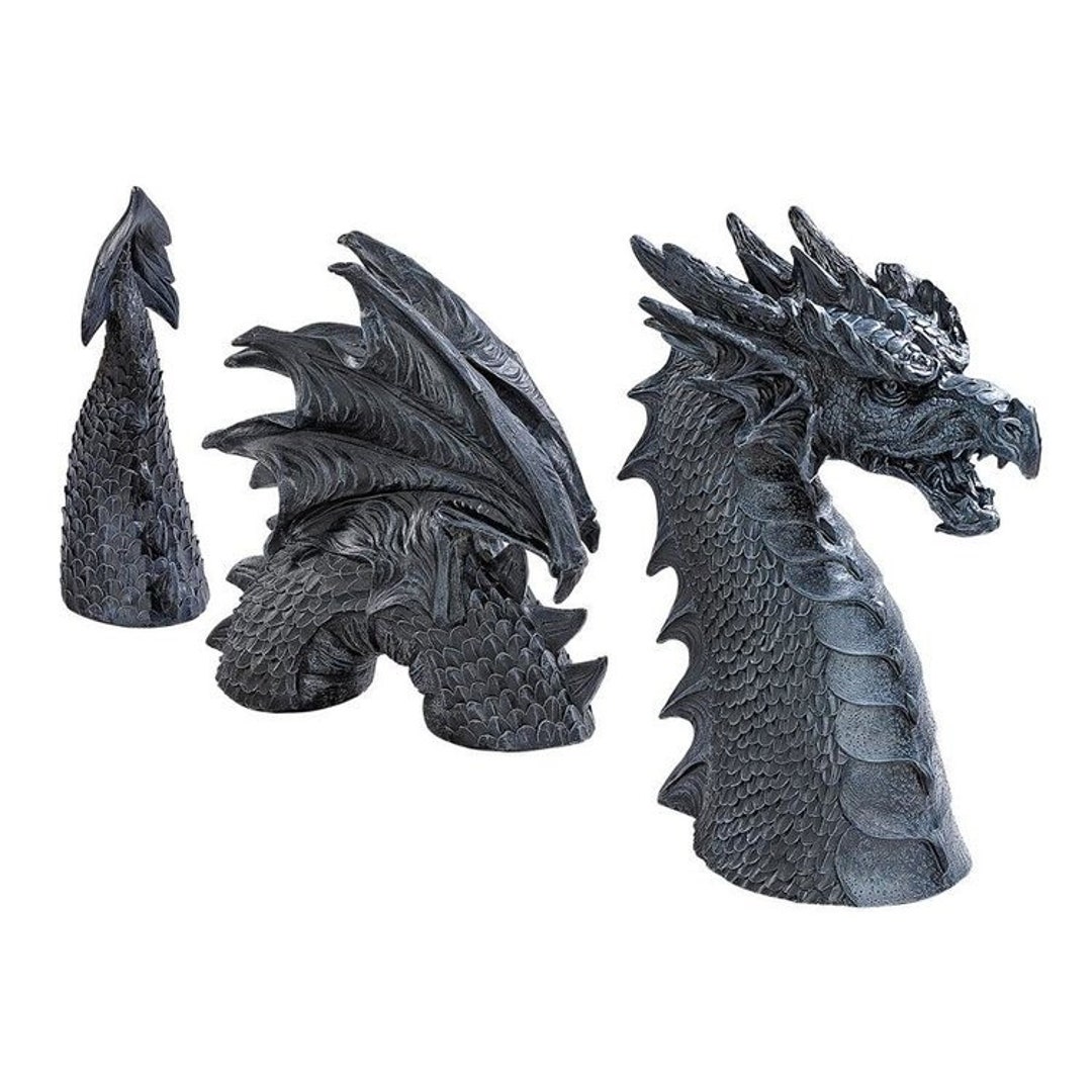 Dragon Statue Gothic Decor Dragon Sculpture Lawn Statue Garden ...