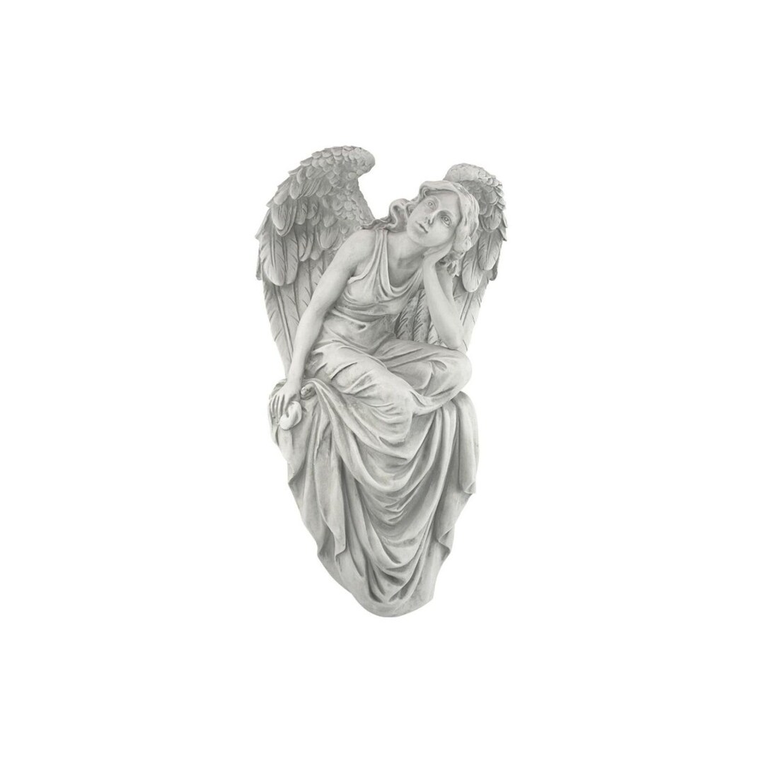 Resting Grace Sitting Angel Sculpture Angel Statue Angel Wings Shelf ...