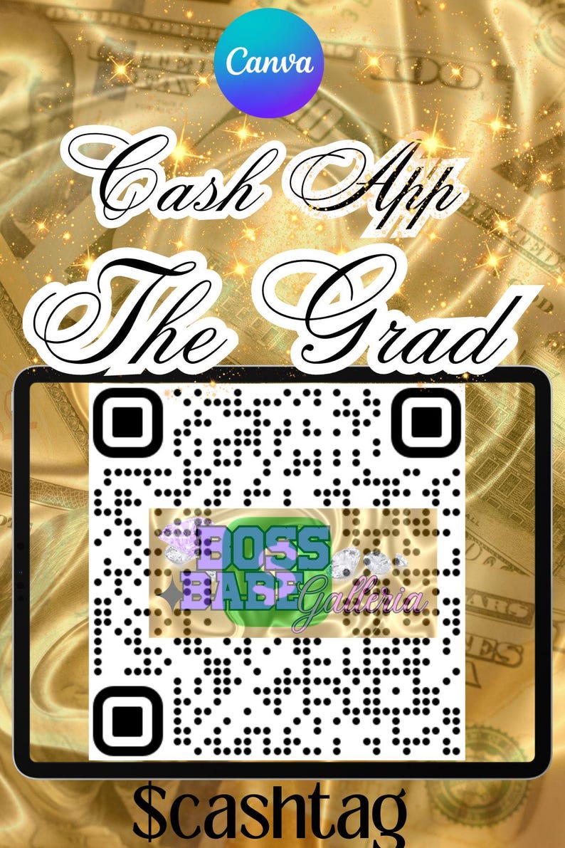 Graduation Money Gift Template | Instant Download | Cash App Grad Gift ...