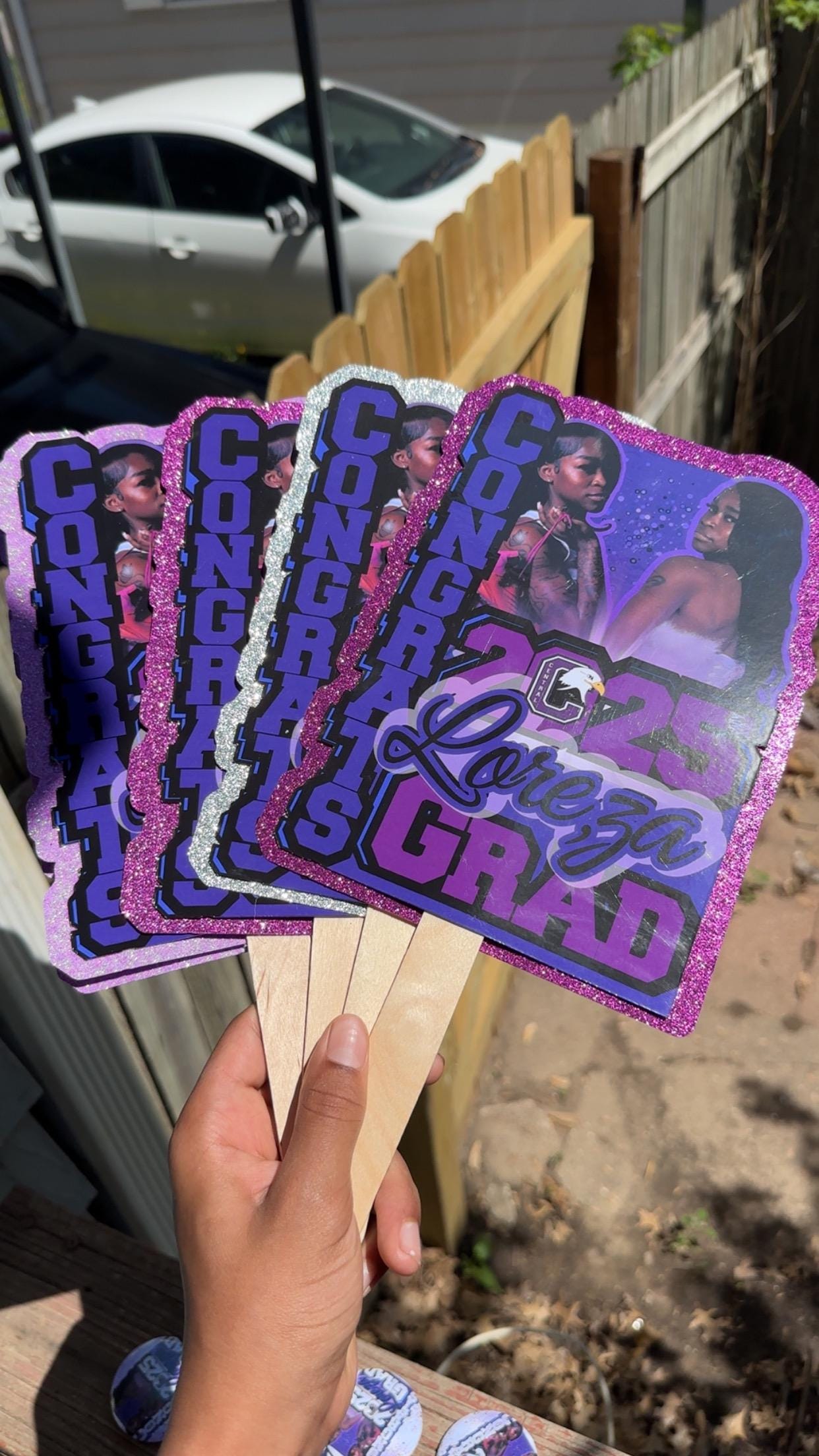 Custom Graduation Photo Fans | Personalized Grad Party Favors, Class of ...