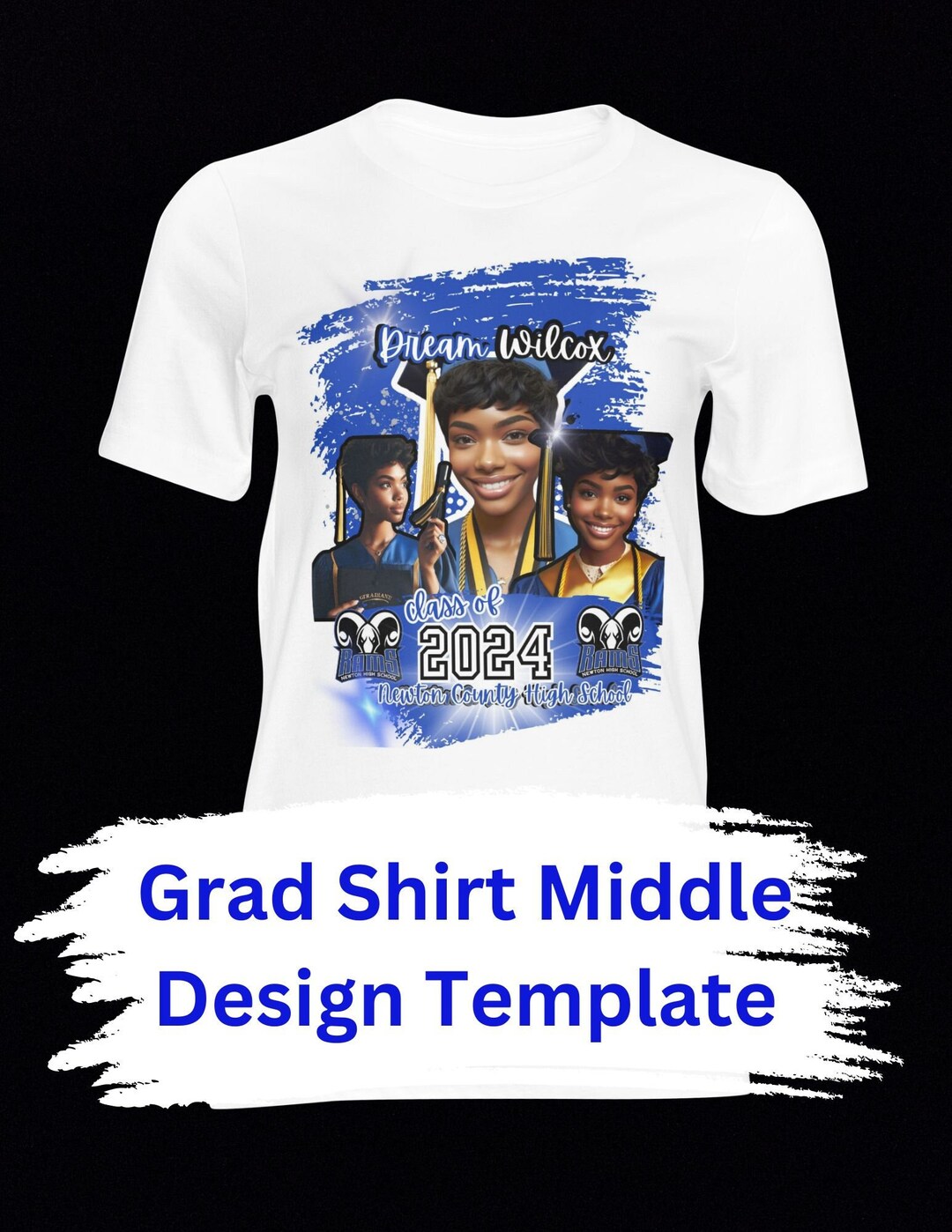 Grad Tshirt Design- Template - Etsy