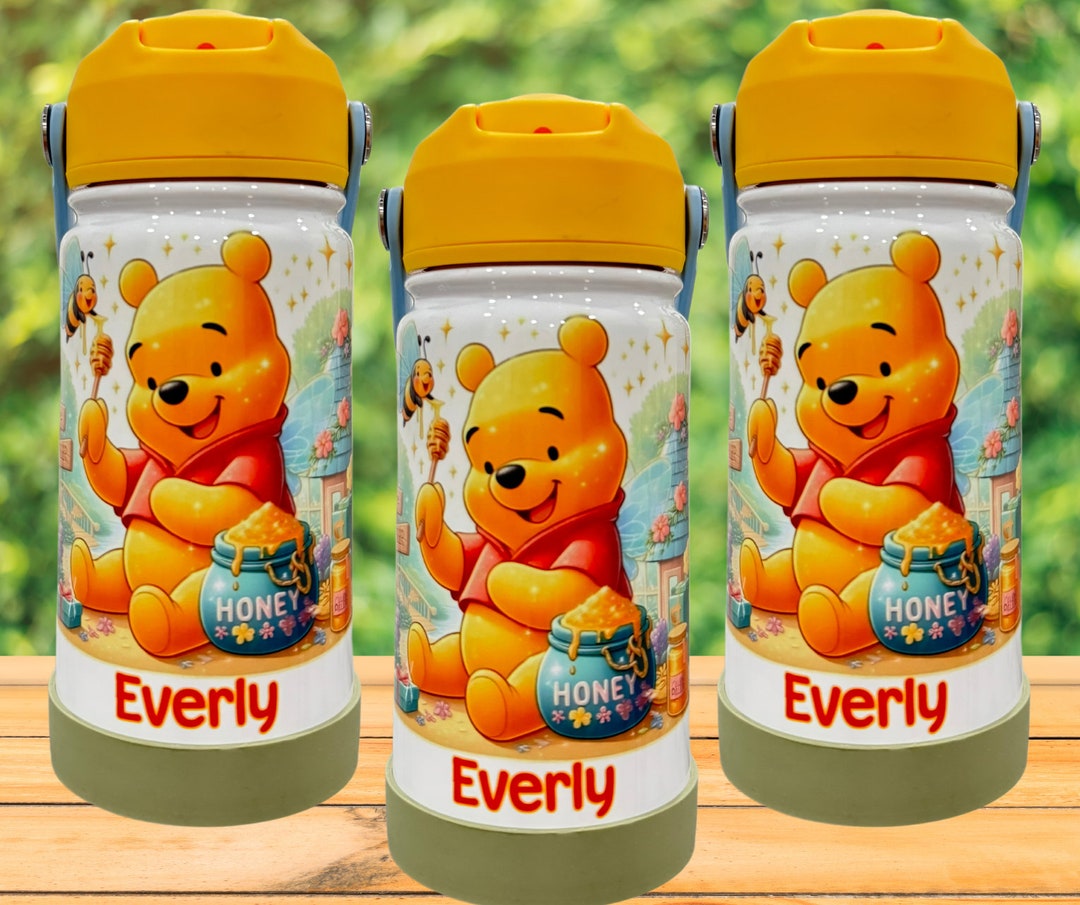 Winnie the Pooh Water Bottle for Kids - Etsy