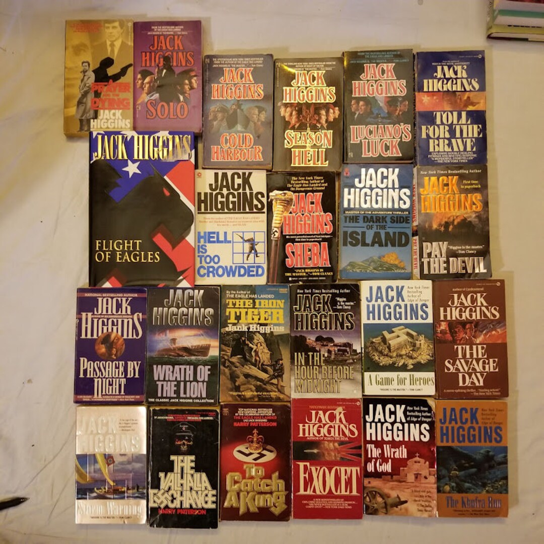 Jack Higgins 1.49 Ea. Books Preowned - Mystery, Crime - Etsy