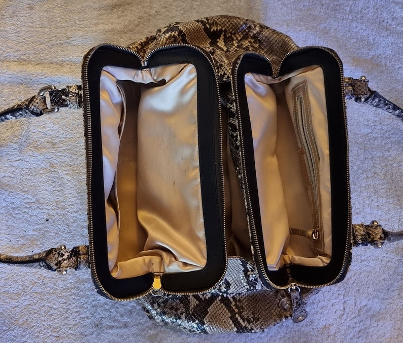 Stuart Weitzman Python Leather Shoulder Bag NOT HANDMADE - Etsy Listing ...