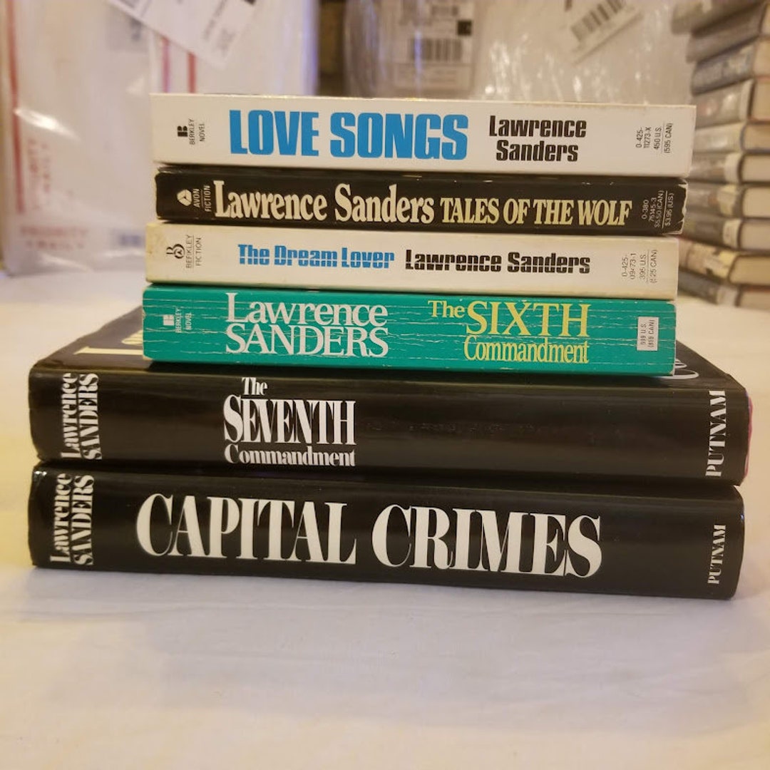 Lawrence Sanders .99 Ea. Books Pre-owned - General Fiction, Mystery - Etsy