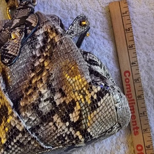 Stuart Weitzman Python Leather Shoulder Bag NOT HANDMADE - Etsy Listing ...