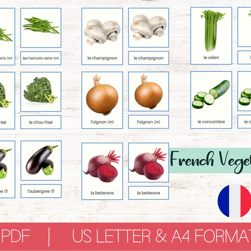 French Vegetables - Etsy