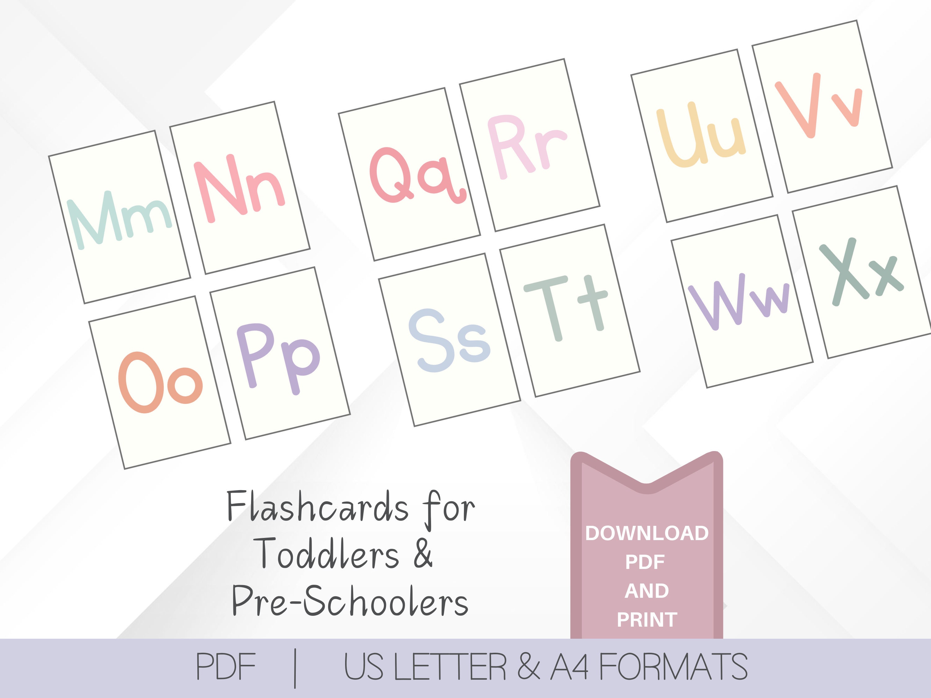 Alphabet Flashcards for Toddlers and Preschool Kids |printable ...