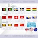 197 World Flags | Montessori School 3 Part Flashcards | Printable ...