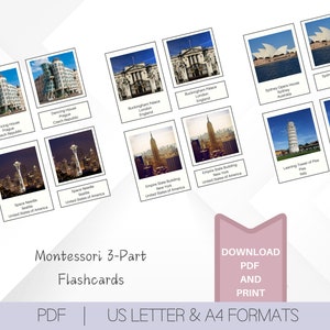 25 Famous Buildings | World Landmarks | Montessori School 3 Part ...