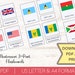 197 World Flags Montessori School 3 Part Flashcards Printable ...