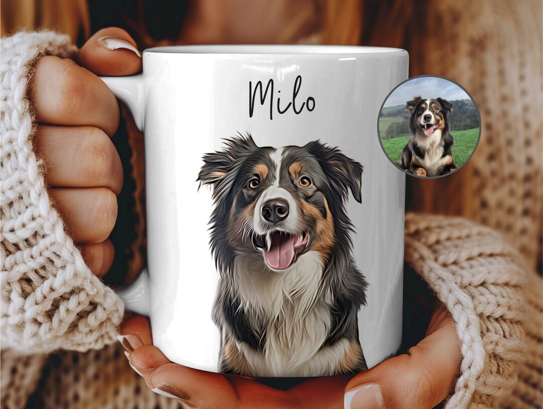 Personalized Pet Mug With Pet Photo Name Custom Dog Mug Dog Coffee Mug ...