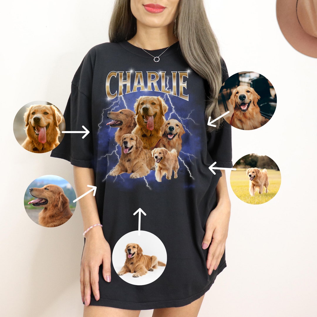Individuelles Haustier T Shirt 90er Jahre Personalisiertes Haustier T