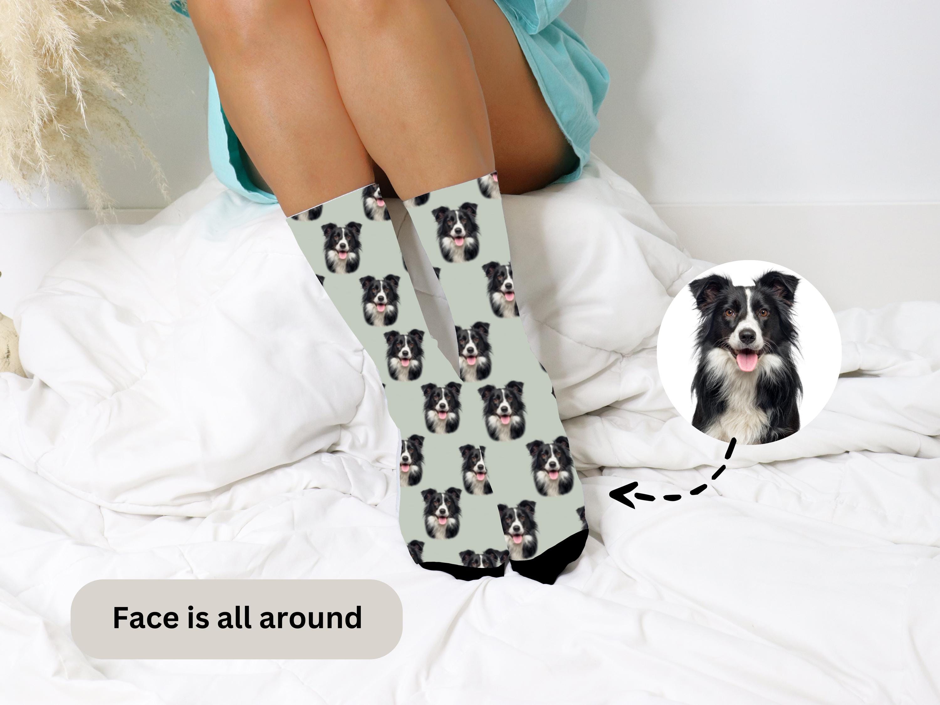 Personalized Pet Photo Socks Personalized Socks With Photo Dog Face ...