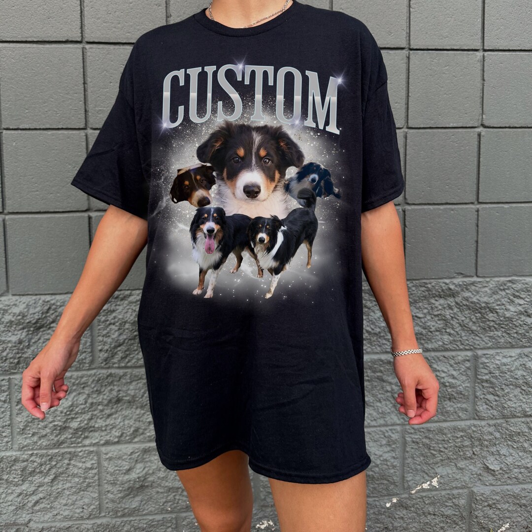 Custom Bootleg Pet T-shirt Personalized 90s Bootleg Dog T-shirt Retro ...