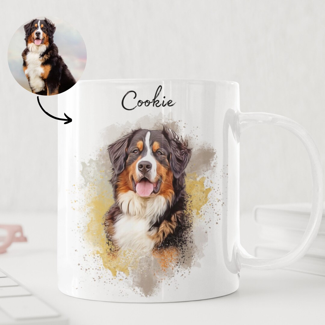 Personalized Pet Mug With Pet Photo Name Custom Dog Mug Dog - Etsy