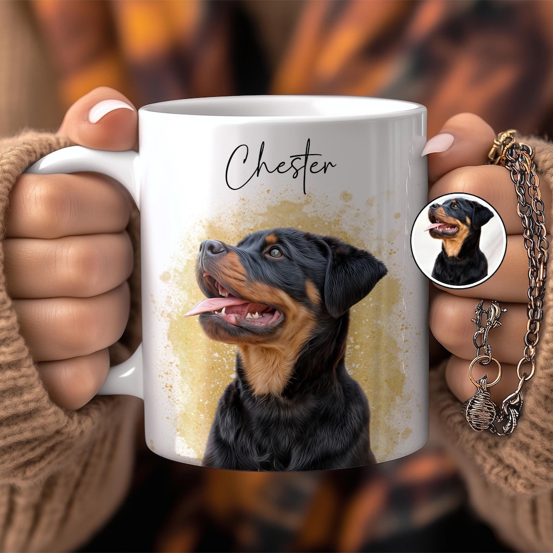 Personalized Pet Mug With Pet Photo Name Custom Dog Mug Dog Coffee Mug ...