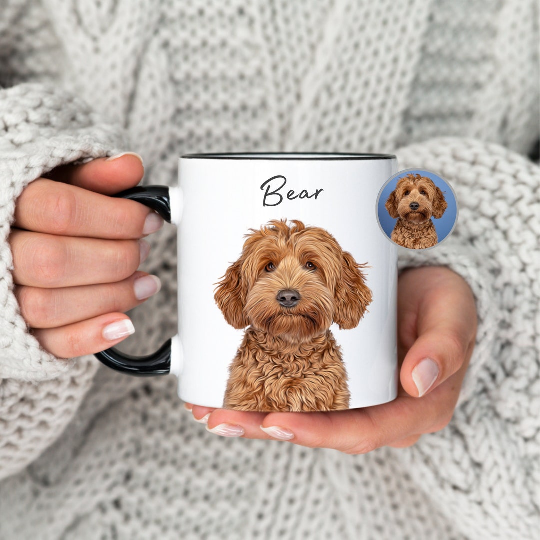 Personalized Pet Mug With Pet Photo + Name Custom Dog Mug Dog Coffee ...