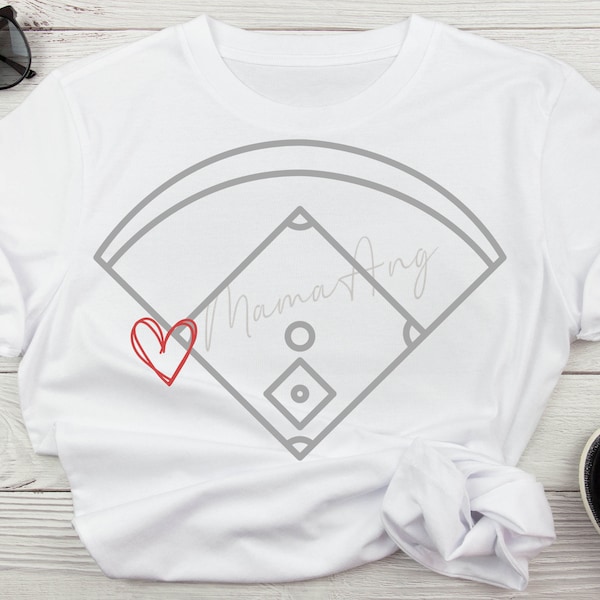 Baseball Heart - Etsy
