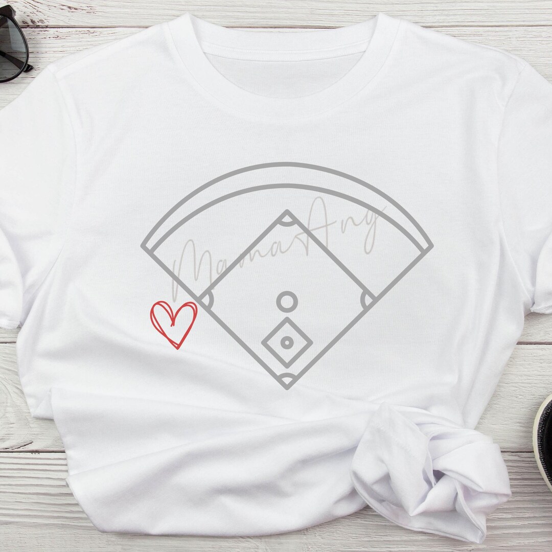 3rd Base Coach Heart Baseball Design (PNG, SVG Digital Download) - Etsy