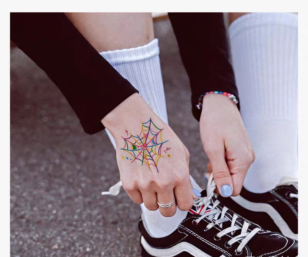 Colored Temporary Tattoo - Etsy