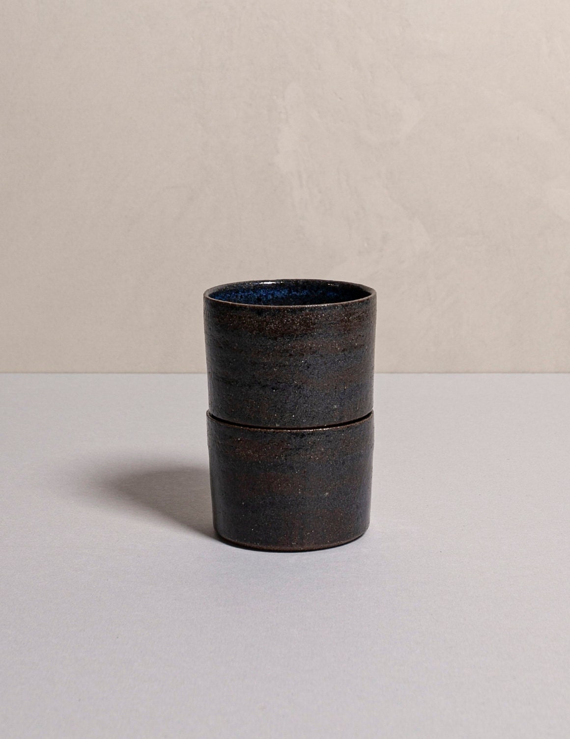 Straight Cup in Gradient Blue Glaze - Etsy