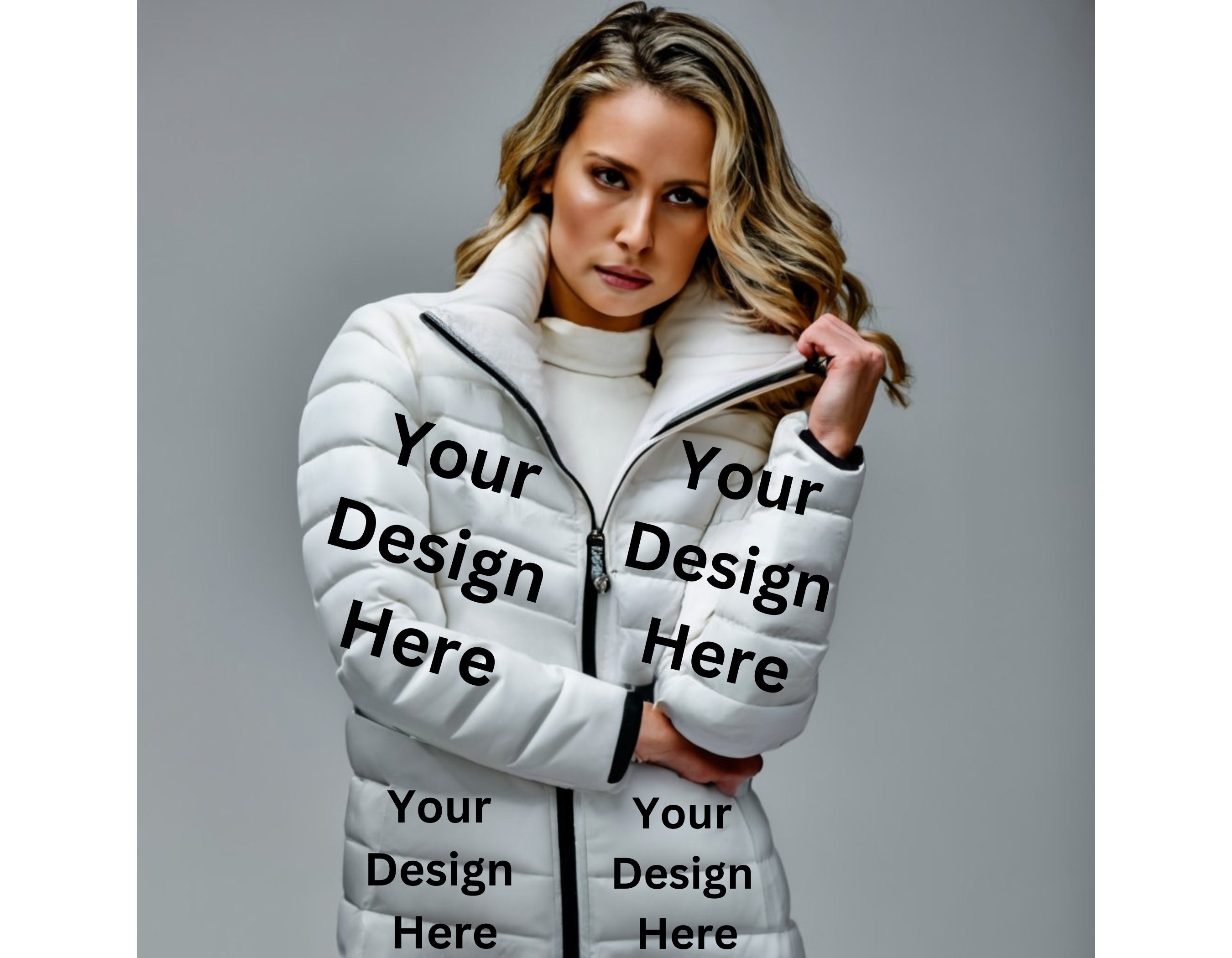 Custom Made to Order All-over Print Puffer Jacket, Custom All Over Print Puffer Jacket ...