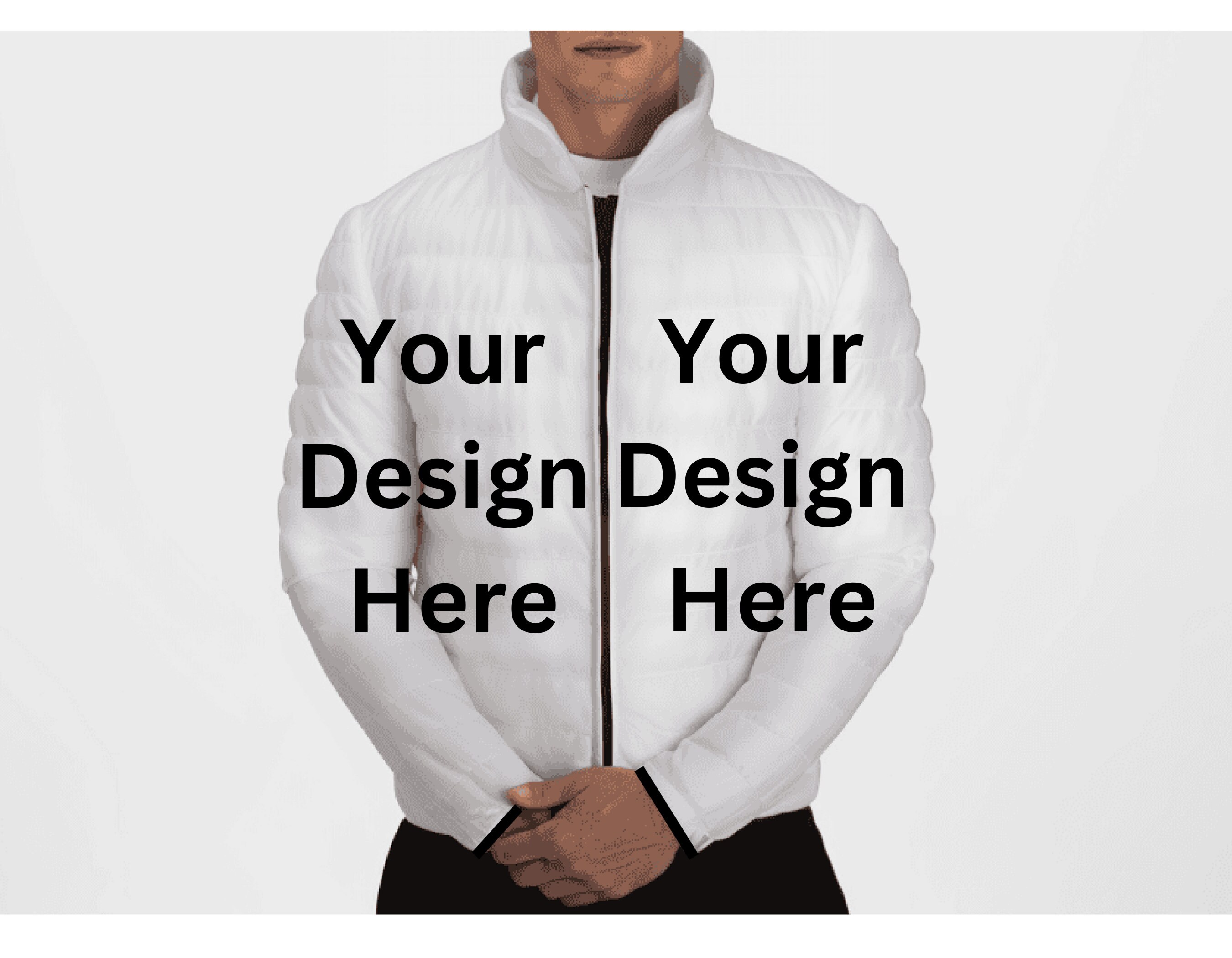 Custom Made to Order All-over Print Puffer Jacket, Custom All Over ...