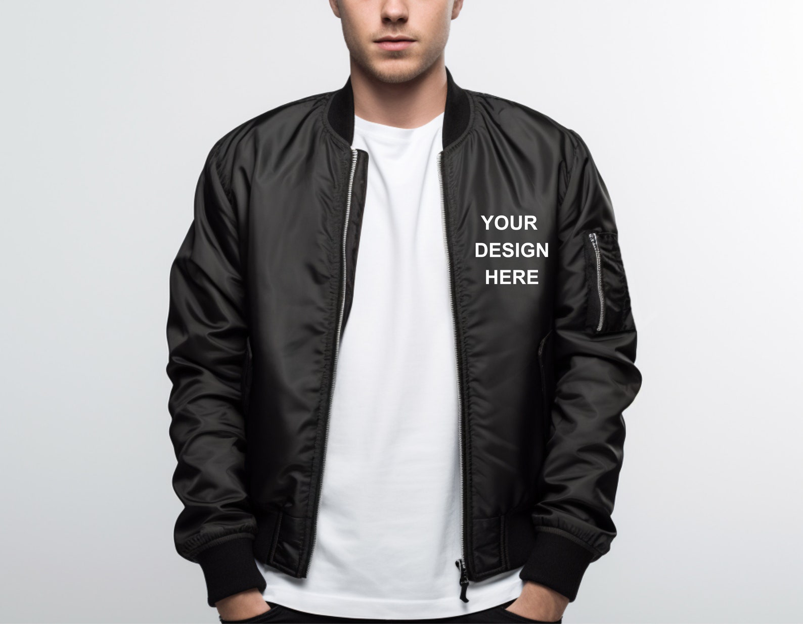 Custom Made to Order Embroidered Bomber Jacket, Custom Embroidered ...