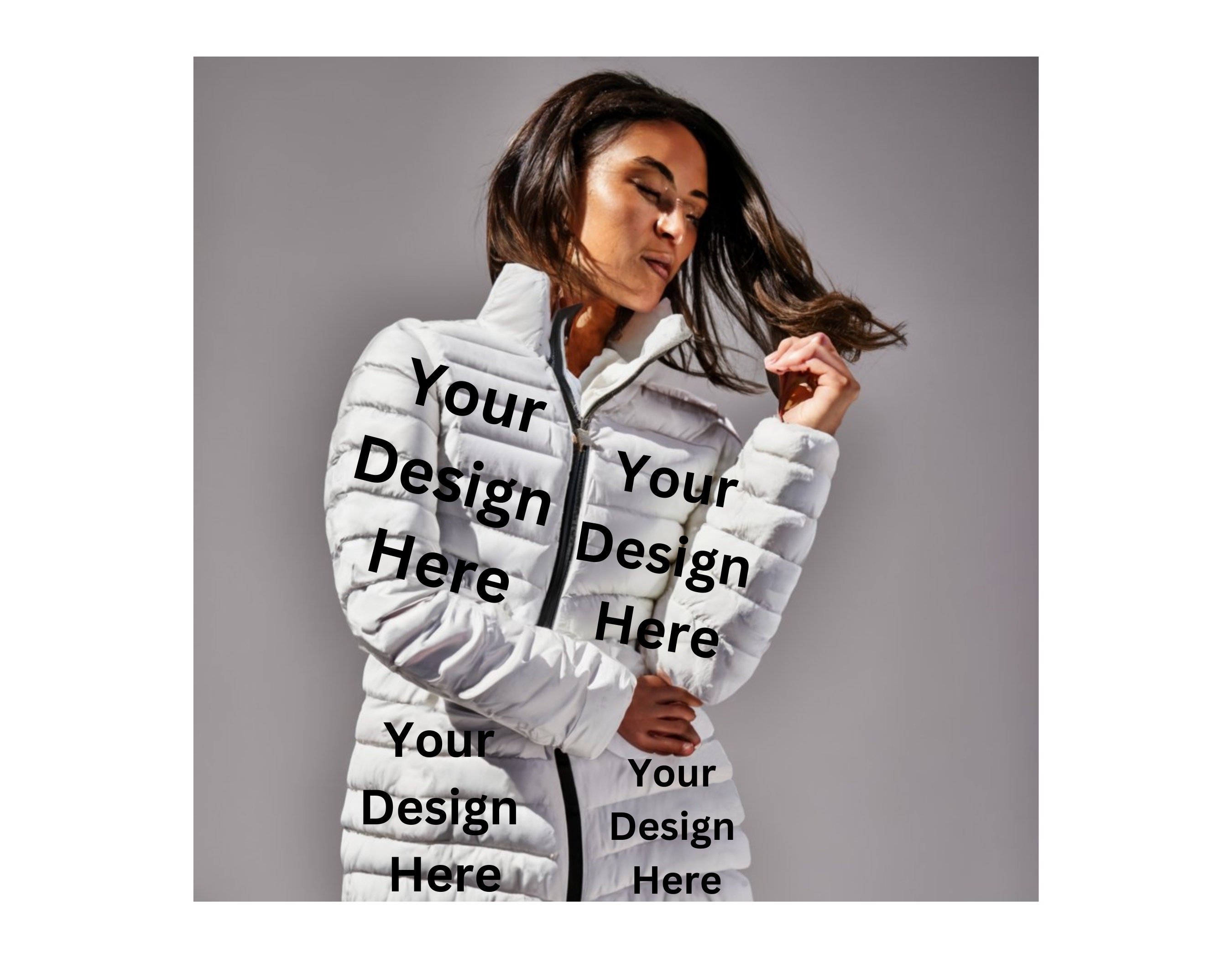 Custom Made to Order All-over Print Puffer Jacket, Custom All Over Print Puffer Jacket ...