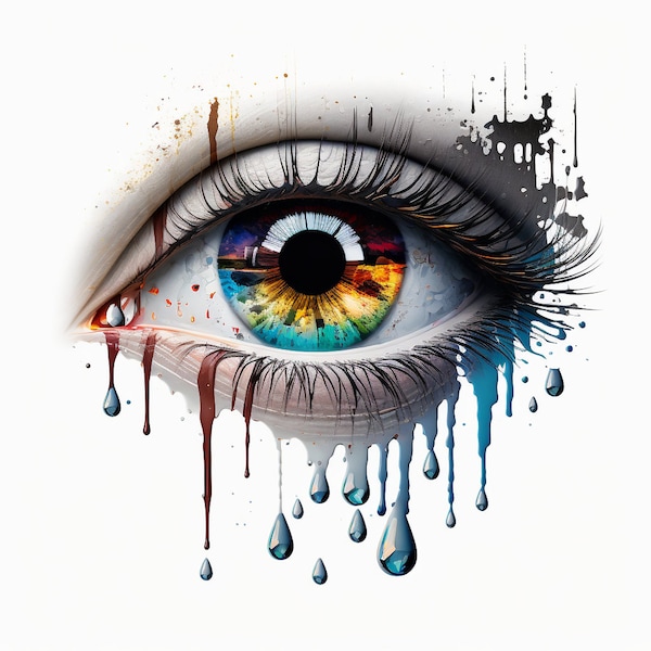 Crying Eye - Etsy