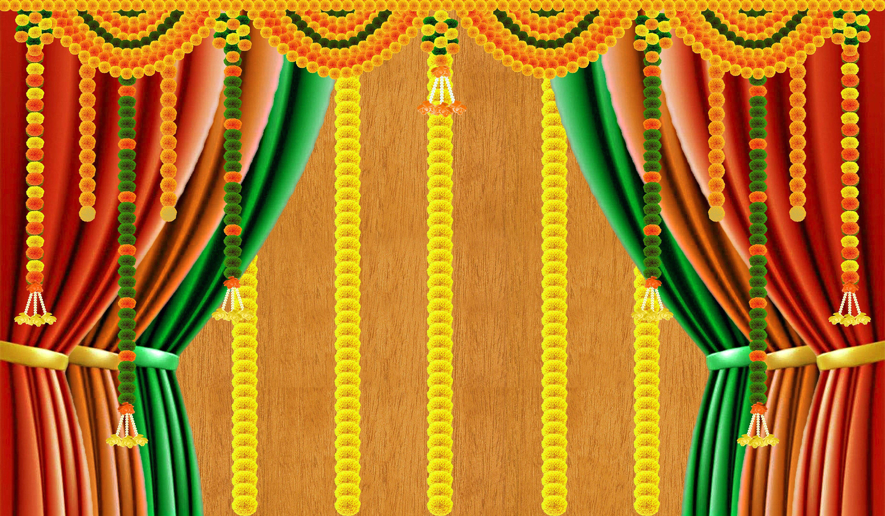 Indian Traditional Design Backdrop Curtain for Decoration Backdrop ...
