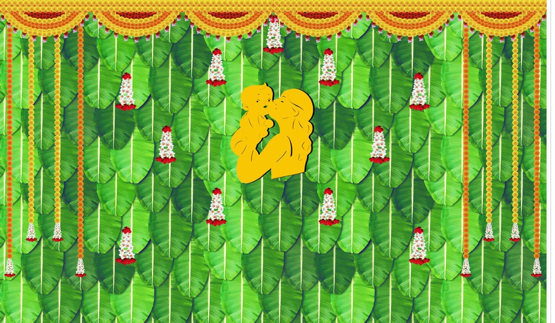 Cradle Ceremony, Baby Naming Ceremony Design Backdrop for Party ...