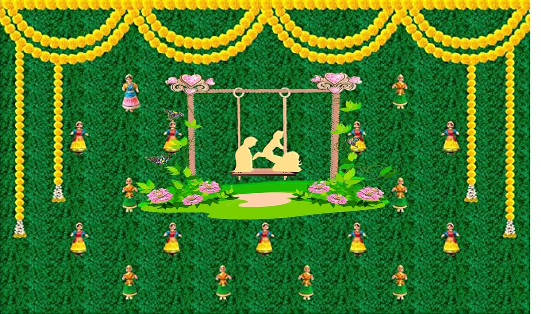 Cradle Ceremony, Baby Naming Ceremony Design Backdrop for Pooja ...