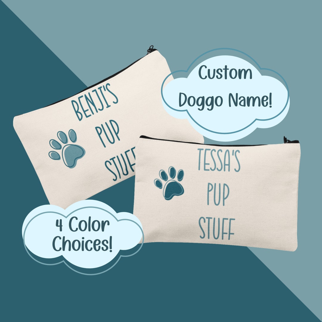 Dog Treat Pouch Dog Travel Bag Cute Pouch Personalized Dog Bag Dog ...