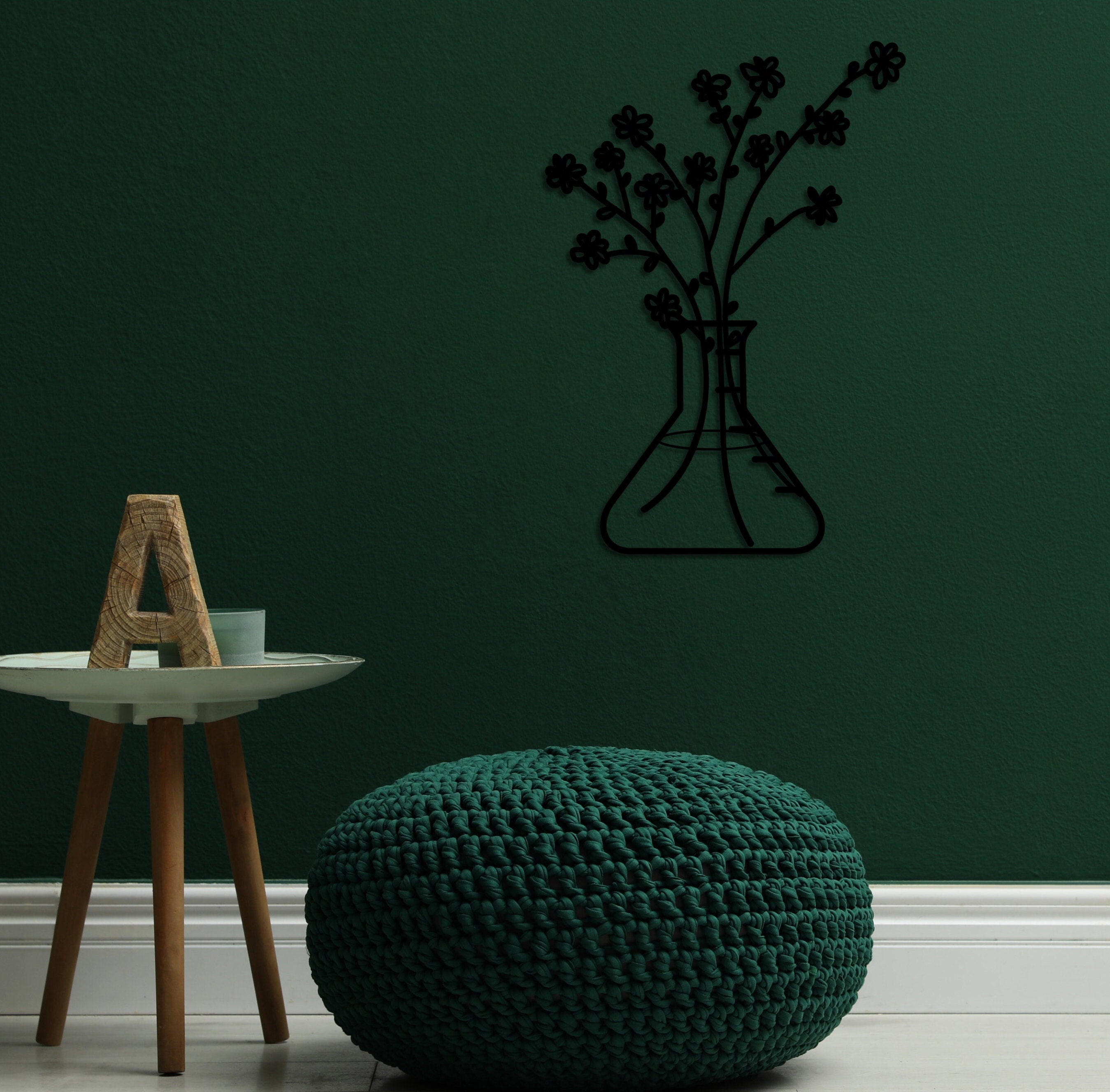 Chemistry Decor Floral Metal Wall Art Chemistry Wall Art - Etsy